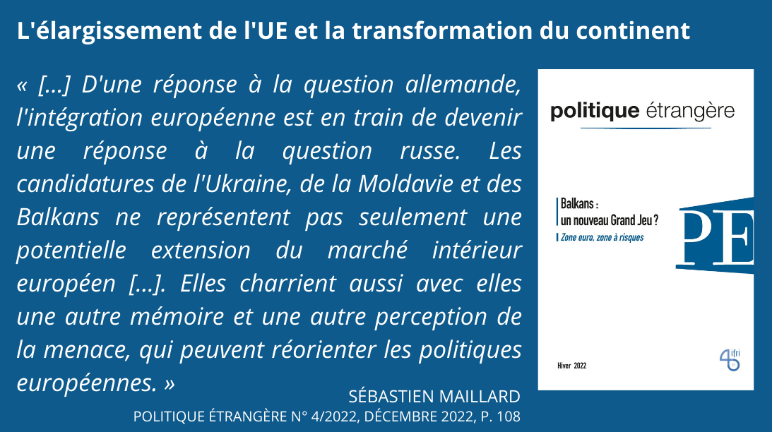 [CITATION] L’élargissement de l’UE et la transformation du continent – Blog Politique étrangère